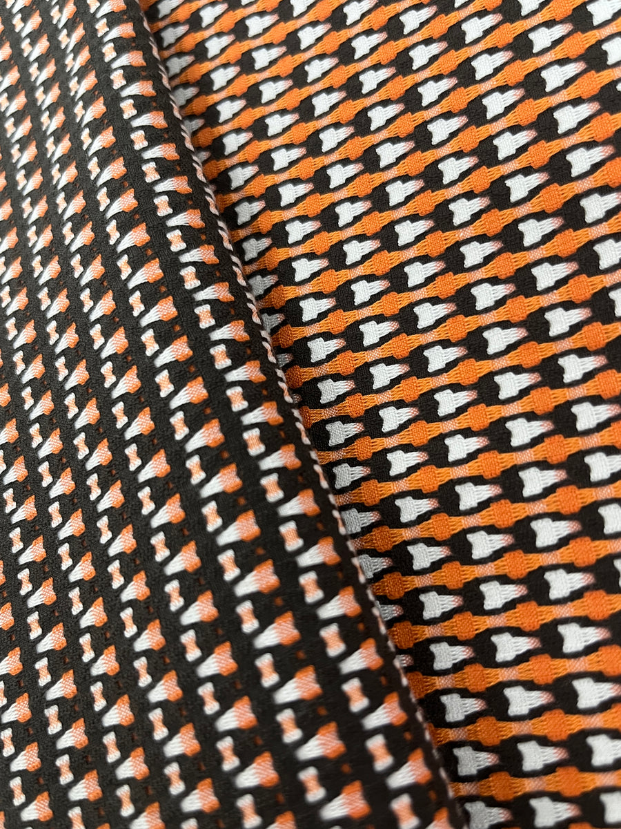 MB-7998W-B EXCLUSIVE REVERSIBLE STRETCH COTTON JACQUARD. BONOTTO. ITAL ...