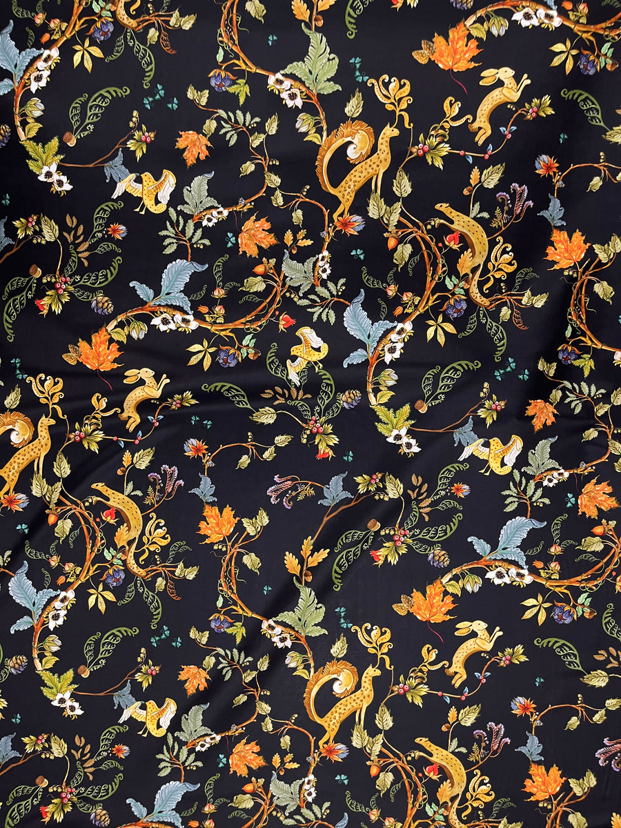 S-7939W MYTHICAL CREATURES PRINT SILK VISCOSE . ITALY – Elliott Berman ...