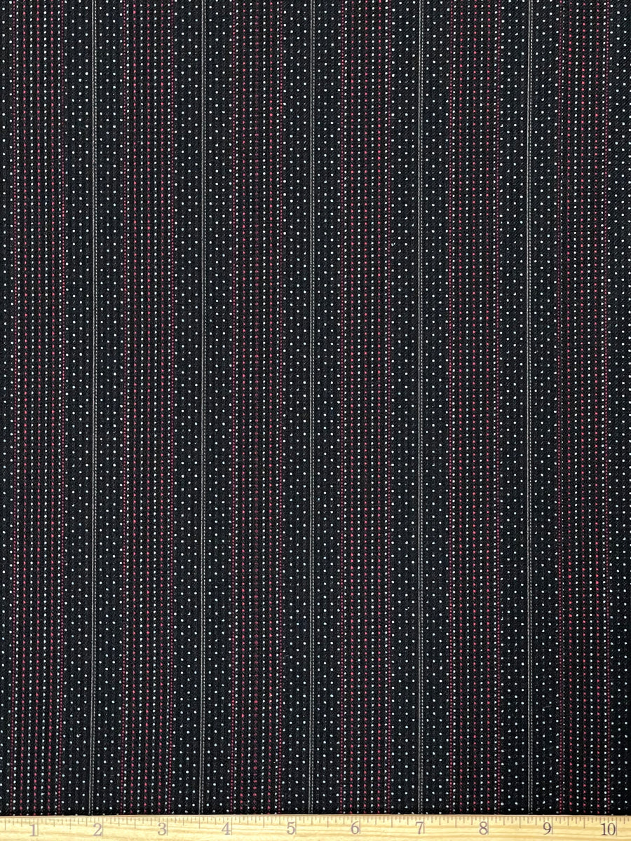 WC-8081W DESIGNER WOVEN DOT DESIGN WOOL SUITING. GUCCI. ITALY ...