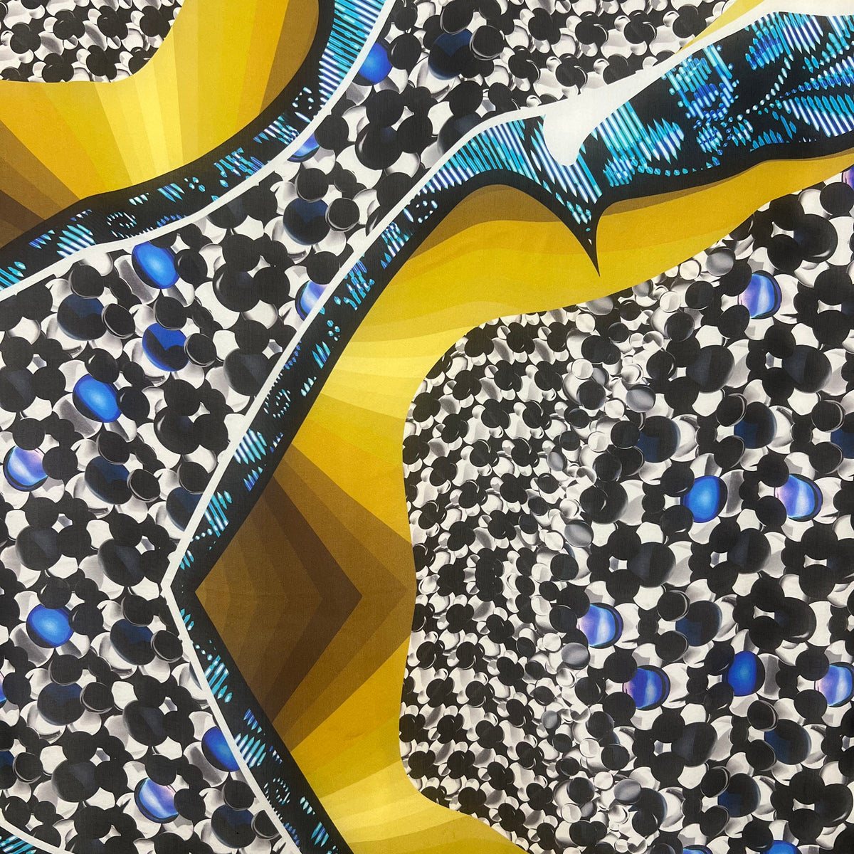 PP-5001 "STELLA" - PETER PILOTTO DIGITAL PRINT SILK SCARF. MADE IN ITA ...